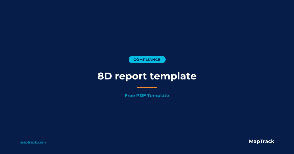 8D Report Template | Free PDF | MapTrack