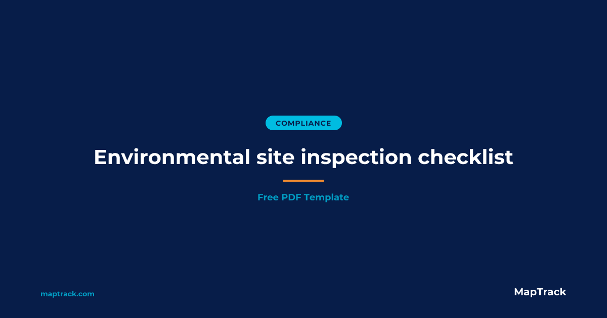 Free Environmental Site Inspection Checklist