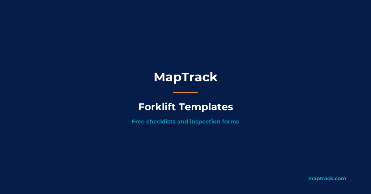 Free Forklift Inspection Checklists & Templates