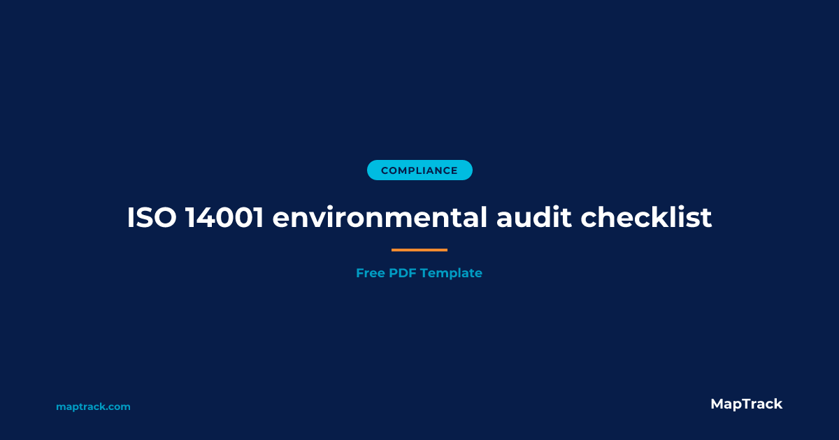 Free ISO 14001 Environmental Audit Checklist (PDF)