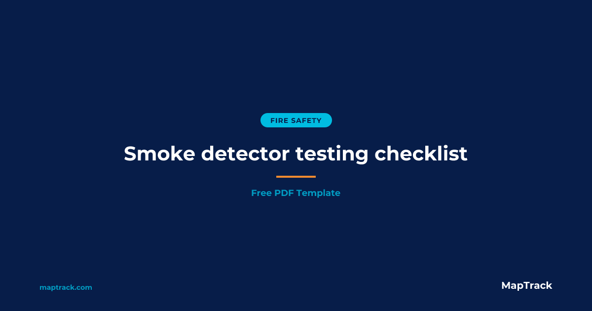 Free Smoke Detector Testing Checklist | PDF